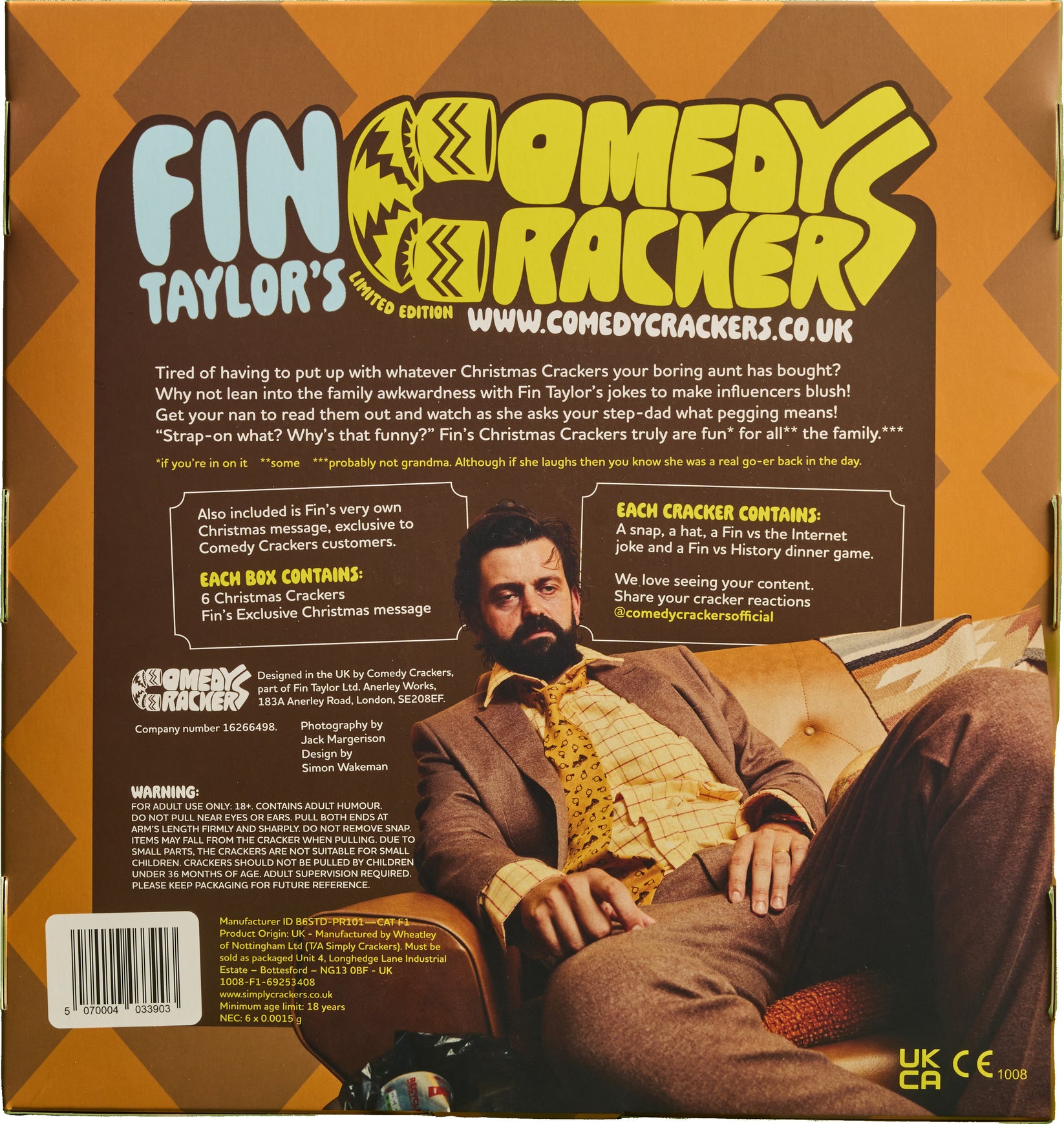 2025: Fin Taylor's Christmas Crackers – Comedy Crackers